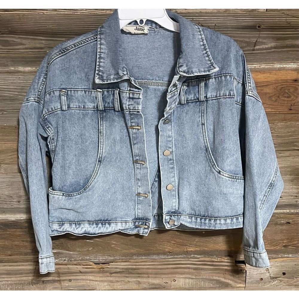 Savanna Jane Denim Jacket Buttons In Back - Gem